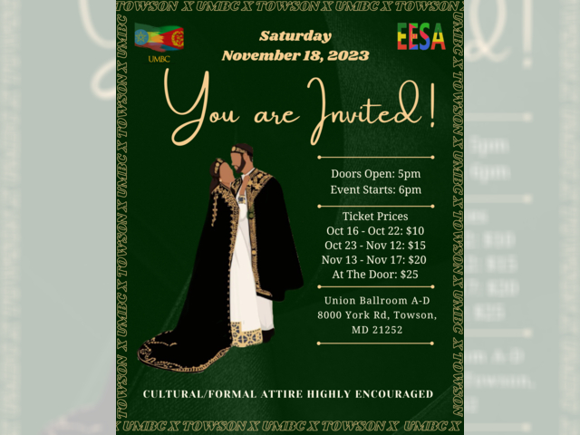 UMBC X Towson Wedding Event · Ethiopian-Eritrean Student Association · myUMBC